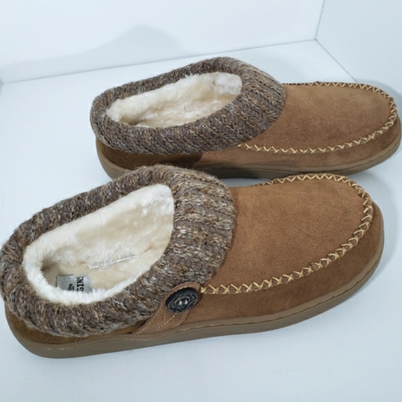 Earth | Shoes | New Earth Suede Lori Chestnut Brown Comfort Slide On ...